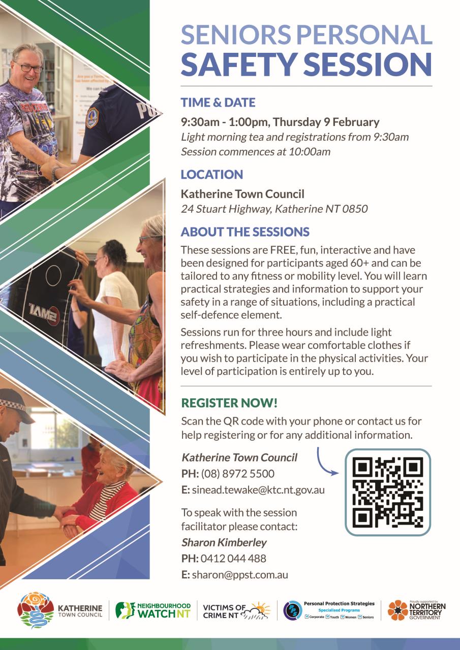 Personal Safety Session – Seniors » Katherine Town Council
