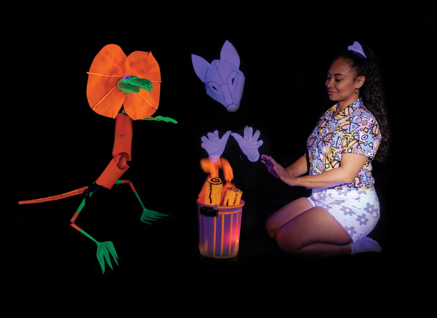 Trash Magic - Blacklight Puppet Theatre » Katherine Town Council